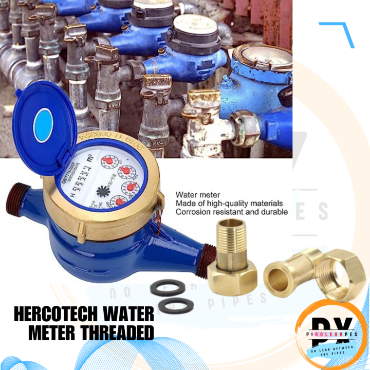 HercoTech Water Flow Meter Threaded | Lazada PH