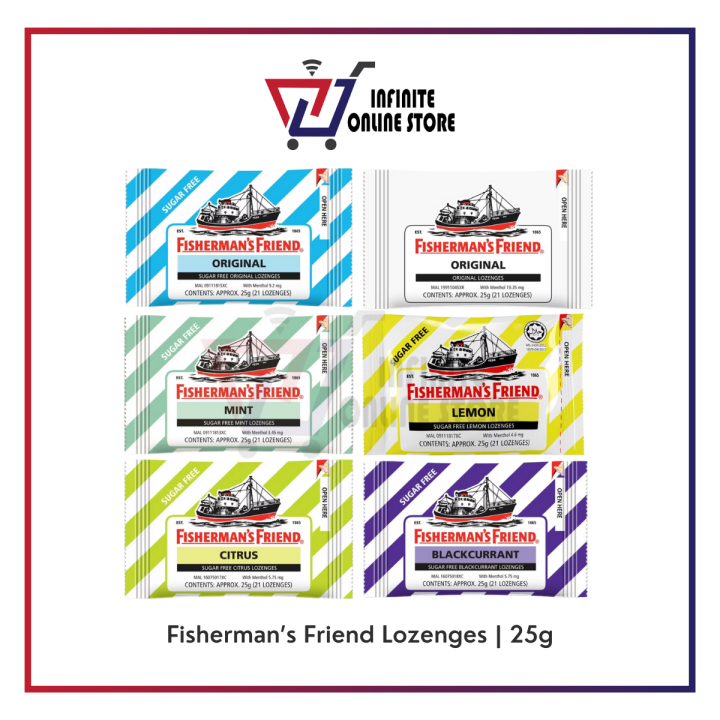 Fisherman's Friend Lozenges (25g) (Original / Sugar Free Original ...