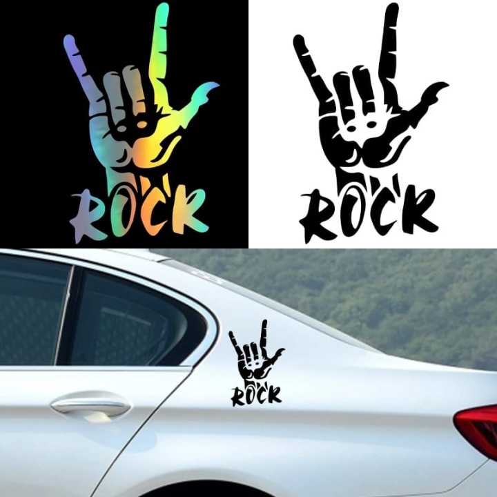 Stiker CUTTING sticker rock metal variasi body motor dan mobil | Lazada ...