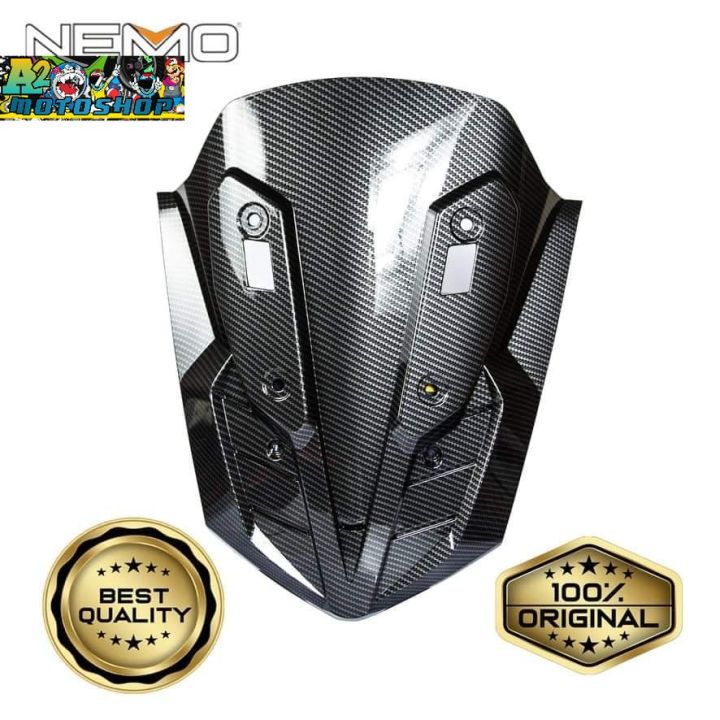 Nmax V2 Front Cover Carbon Cowling Windshield Chest Panel Hydro Dip ...