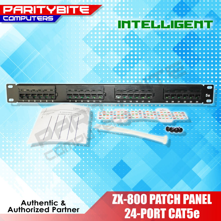 24 Port Cat5e patch panel -ZX-008 | Lazada PH