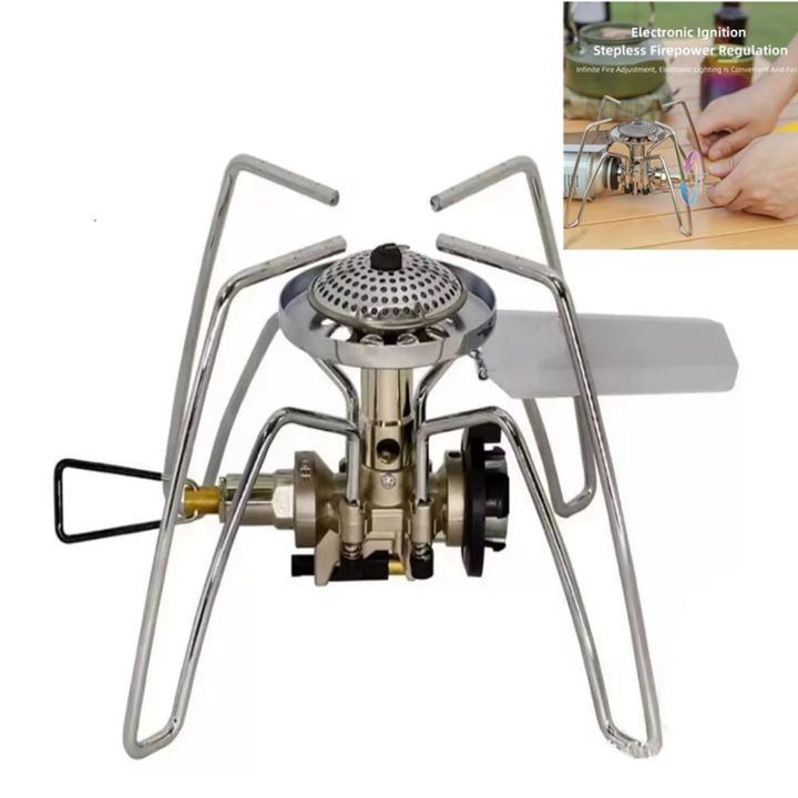(TSMH) Outdoor Ultralight Camping Gas Stove Spider Split Gas Burner ...