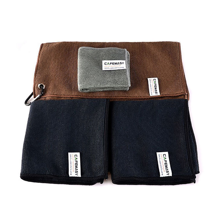 FLORAA 4ชิ้นบาริสต้าผ้าขนหนูซุปเปอร์ดูดซับมัลติฟังก์ชั่นหนาบาร์เครื่อง ...