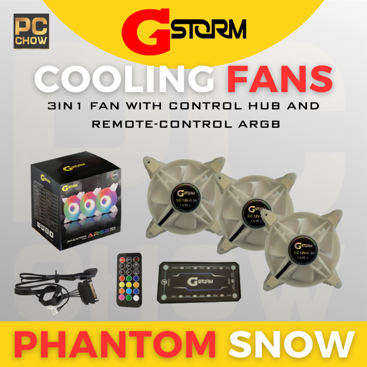 GSTORM PHANTOM FAN ARGB 3IN1 SNOW | Lazada PH