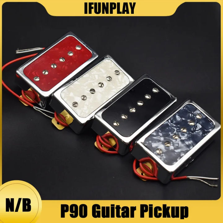 P90 style electric guitar pickup humbucker size single coil pickup neck bridge guitar parts and ...