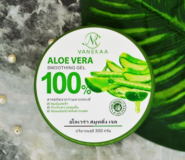Vanekaa Original 100% Aloe Vera Smoothing & Moisturizing Gel - 100% ...
