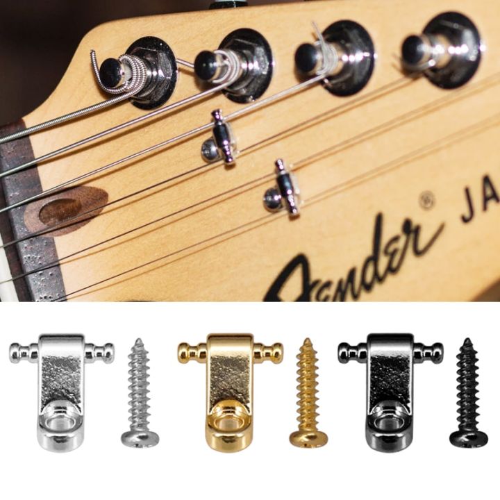 2Pcs Electric Guitar Roller String Trees String Retainer Mounting ...