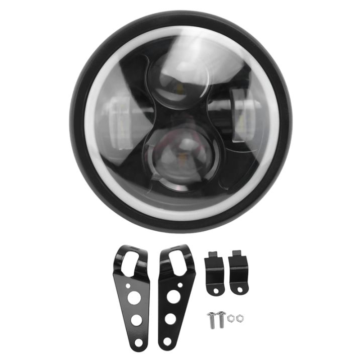 6.5 inch LED Motorcycle Headlight HiLo head light lamp Bulb DRL for ...