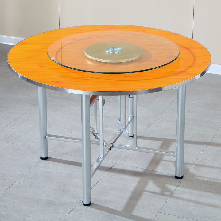 Round table, round table, panel, folding table, turntable, household ...