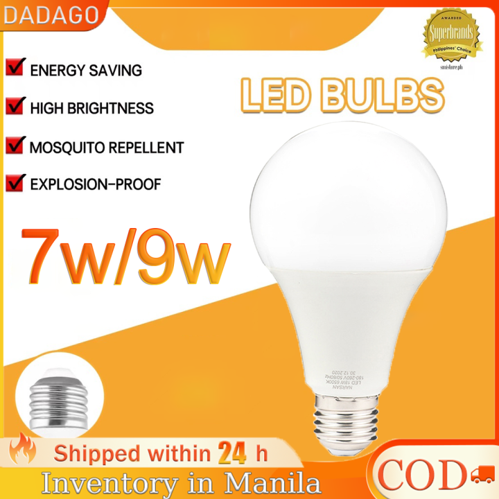 LED Bulb Tri Color E27 Warm White Small Bulb 7W 9W Waterproof Energy ...