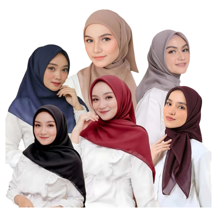 Paris VARISHA Premium / Hijab Segi Empat Polos / Paris Jadoel Varisha ...