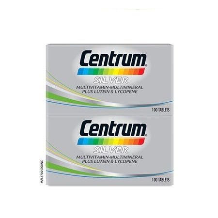 Centrum Silver Multivitamin-Multimineral plus Lutein & Lycopene (100's ...