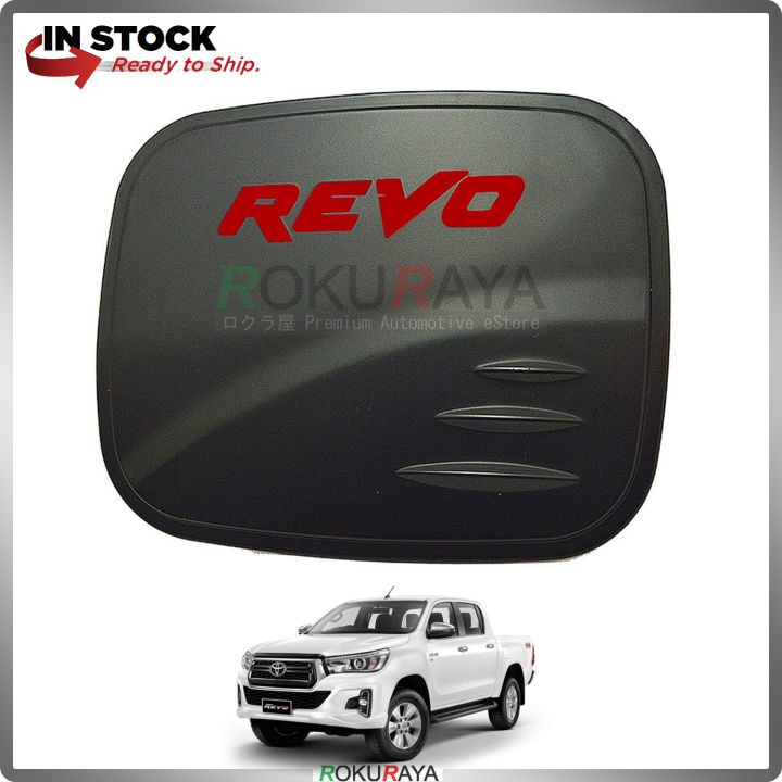 Toyota Hilux Revo Rocco Rogue Fuel Gas Tank Cap Trim Cover (Matt Black ...