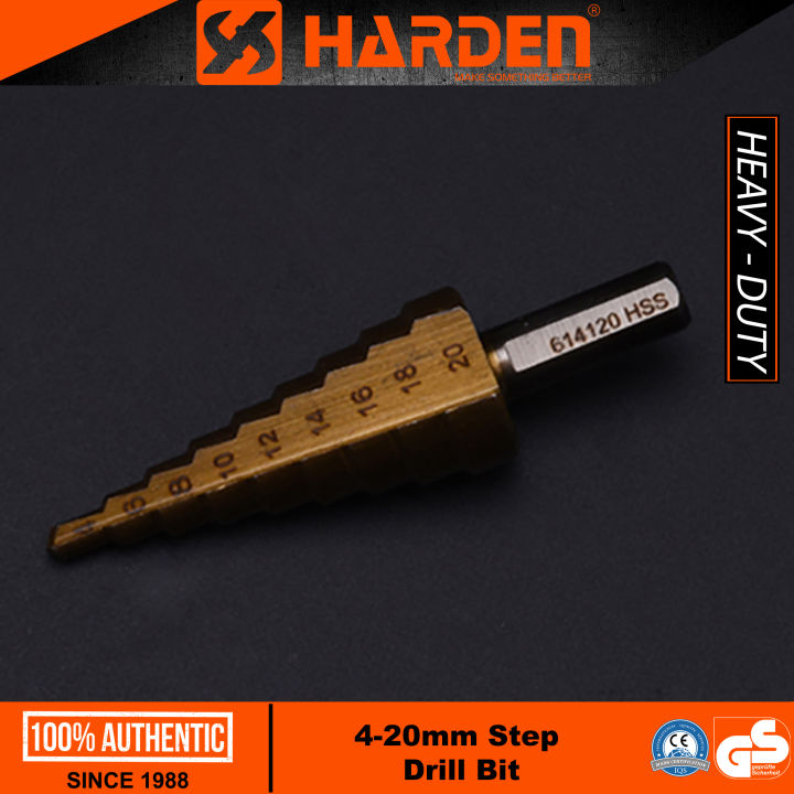 Harden 614120 4-20mm Step Drill Bit Professional | Lazada PH