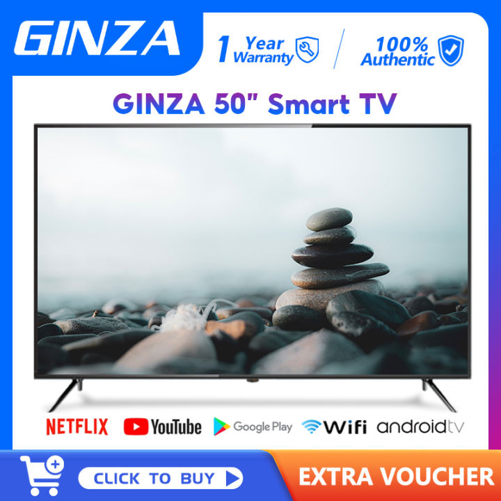 GINZA 60 50 Inches Smart TV Full HD Android TV LED TV Flat Screen TV | Lazada PH