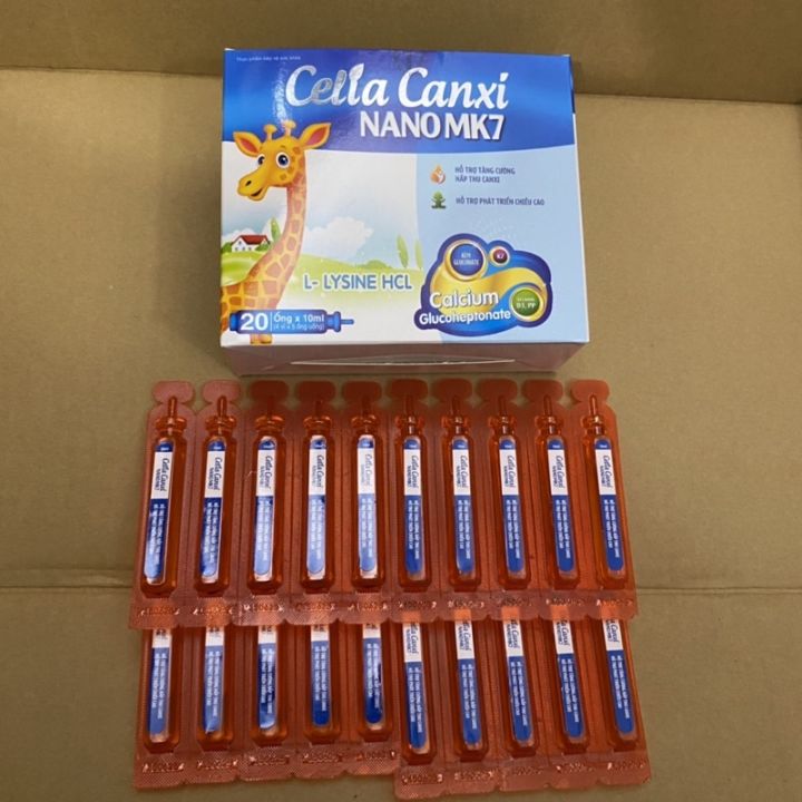 Siro Canxi nano K2 - CELIA CANXI NANO MK7 - Bổ sung Canxi D3 K2 Mk7 cho bé giúp xương chắc khỏe ...