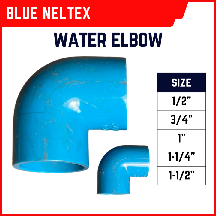 Blue Neltex Water Elbow (Available Size: 1.25" and 1.5") PVC Fittings ...