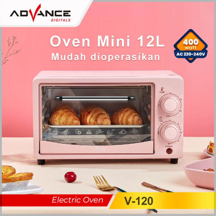 【Garansi 1 Tahun】Advance Voter Oven Listrik 12L-400 Low Watt Electric Oven Multi-Fungsi Kue ...
