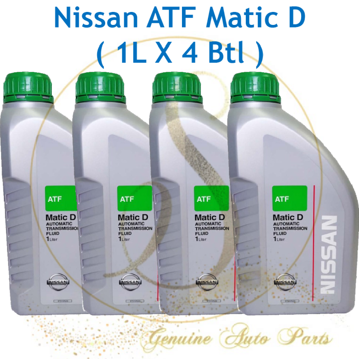 (100% Original) 1 SET FOR 4 BOTOL Nissan ATF 1L Matic-D MATIC D ...