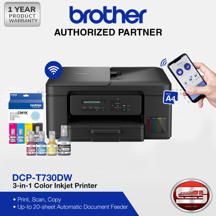 Brother DCP-T730DW InkBenefit Tank color inkjet multifunction printer | Lazada PH