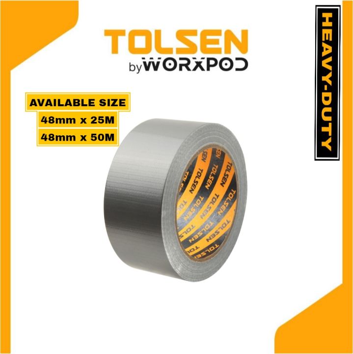 TOLSEN Cloth Duct Tape (48mm x 25m / 48mm x 50m) – High Tensile ...