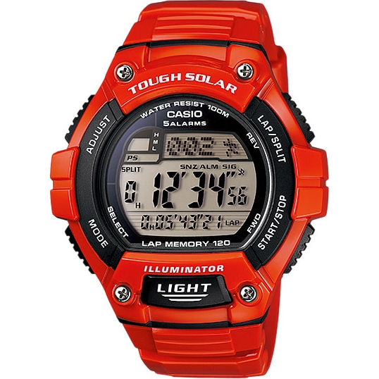 Casio Tough Solar นาฬิกาข้อมือผู้ชาย/ผู้หญิง สายเรซิน รุ่น W-S220C ของ ...