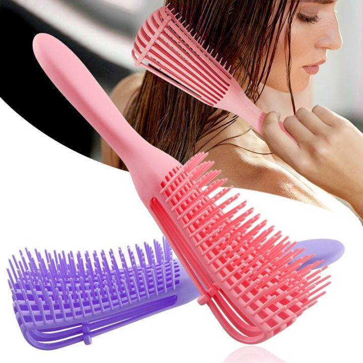 Octopus Curly Hair Comb Women's Detangling Hair Brush Wet Hair Massage ...
