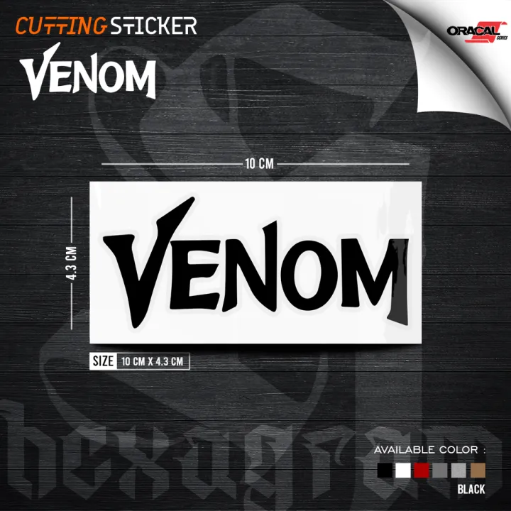 Cutting Sticker Venom Logo Text | Stiker Cutting Tulisan Logo Venom ...