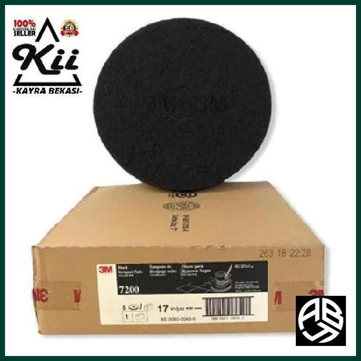 3M BUFFING PAD HITAM 17" - BUFFING PAD WARNA HITAM 17INCH - ABINAYA7 ...