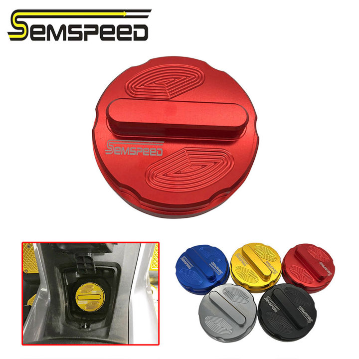 SEMSPEED Motorcycle CNC Gas Tank Cover Diesel Fuel Oil Trim For Honda ...