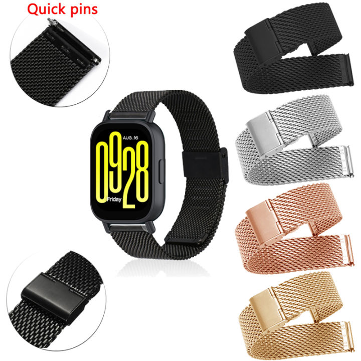 22mm Mesh Stainless Steel Band Strap For Redmi Watch 5 Active/Redmi ...