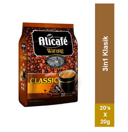 [Malaysia Import] Alicafe Warung Instant Coffee 3in1 Classic 20s ...
