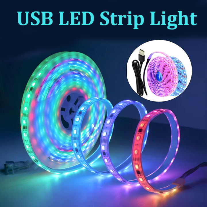 USB Led Lights Strip TV Backlight Background Wall Decorative Light Warm ...