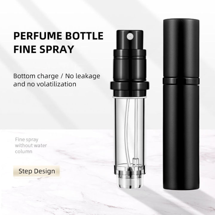 5ml Mini Aluminum Spray Alcochol Empty Refillable Bottle Portable ...