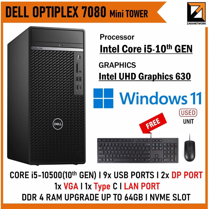 DELL OPTIPLEX 5070/ 3080 SFF/7040/ 7070 MICRO/ 7080 MT DESKTOP CORE i5 ...