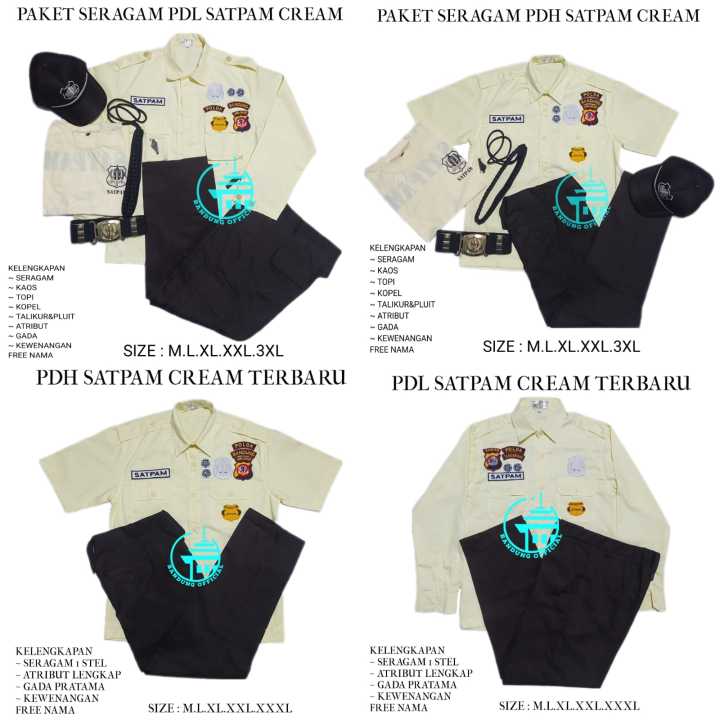 Seragam PDL security terbaru Seragam PDL terbaru paket LENGKAP /Seragam ...