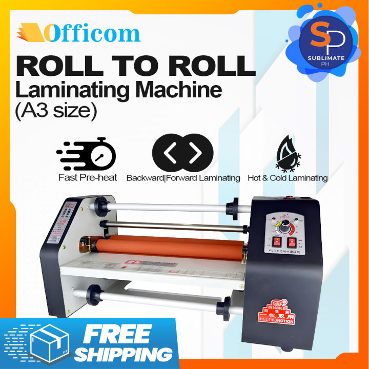 Officom Roll to Roll Laminating Machine A3 Size Hot|Cold|Reverse Laminator for Calendars ...