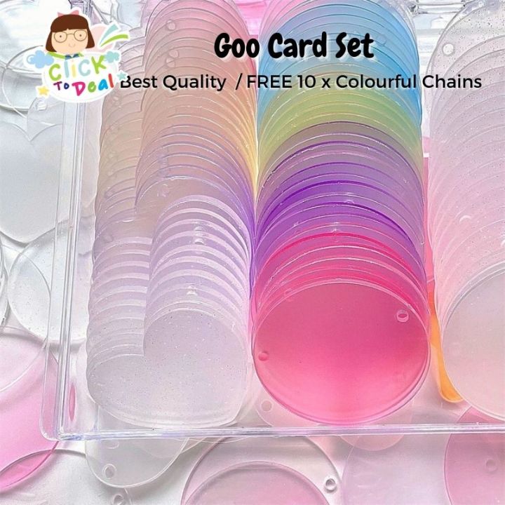2 Types Goo Cards free Colourful Chains Guka Set ( Transparent/Gradient ...