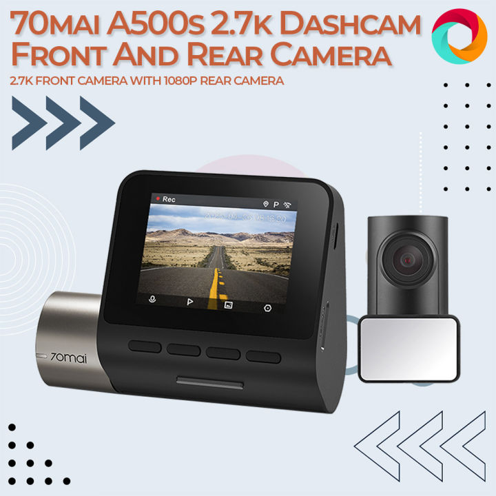70mai Pro Plus+ A500s Smart Dashcam 1944P 2.7K Resolution Built-In GPS ...