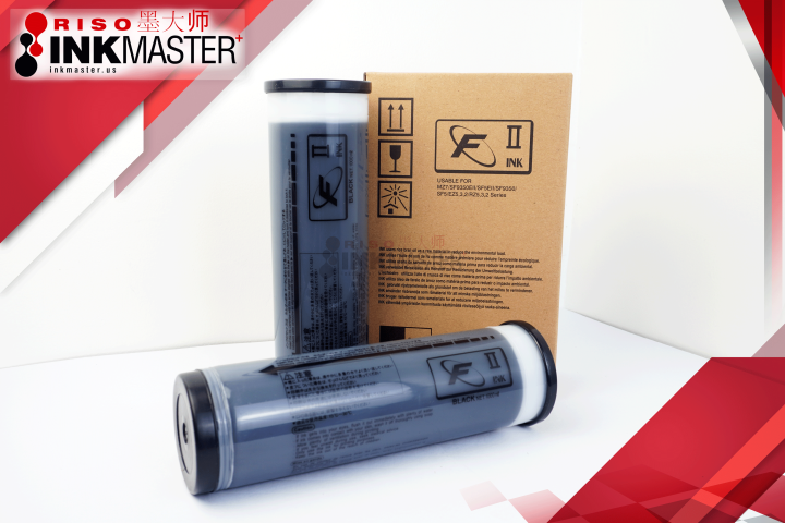 F2/F-2/F-II (SF) Ink, Ten (10) RISOs Compatible Black 1000ML for F/FII ...