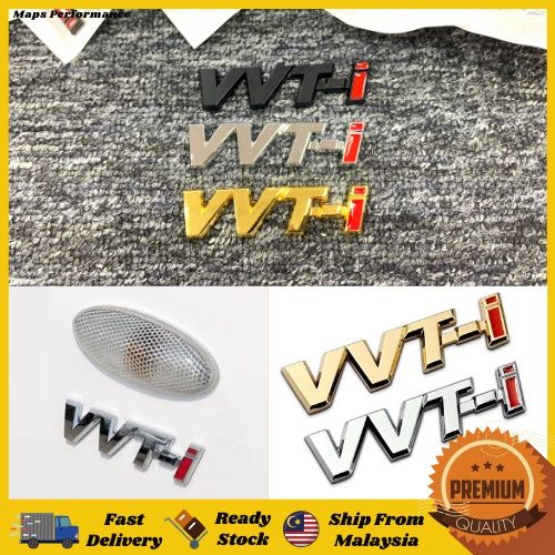 Metal VVTi Letters Logo Car Sticker Emblem VVT-i Toyota Vios Camry ...