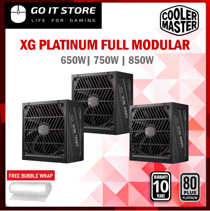 Cooler Master XG Platinum 650w / 750w / 850w Full Modular 80 Plus Platinum Power Supply | Lazada