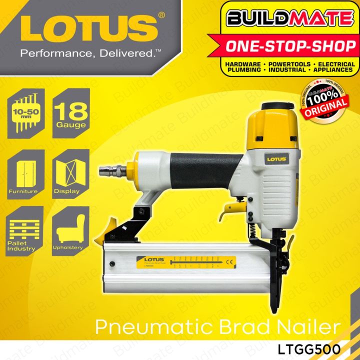 BUILDMATE Lotus Pneumatic Stapler (U-NAILS) Nail Gun Staple Gun Stapler ...