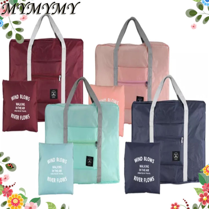 MYMYMY Fashion Wind Blows Folding Carry Bag Travel bag Foldable Nylon ...