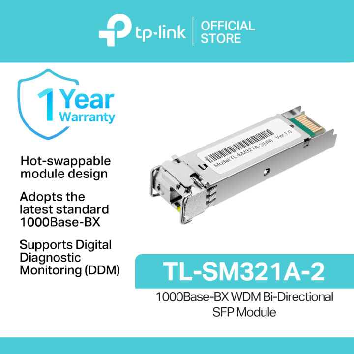 TP-Link TL-SM321A-2 1000Base-BX WDM Bi-Directional SFP Module | Hot ...