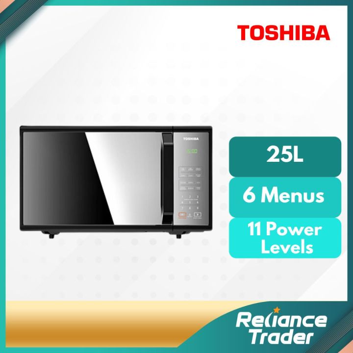Toshiba 6 Easy Auto Menus Microwave Oven (25L) MM-EM25PF(BM) | Lazada