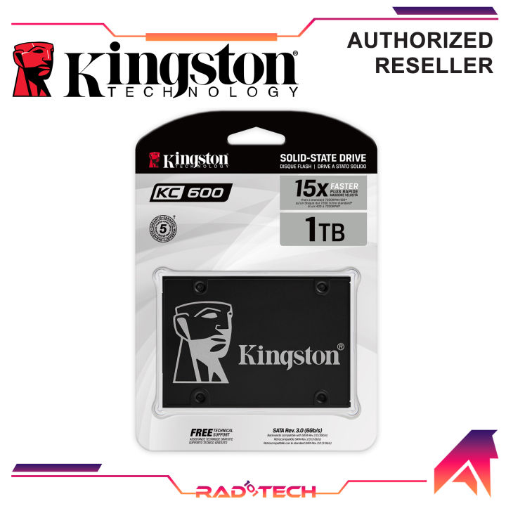 Kingston KC600 SSD 1TB 2.5" Solid State Drive - with 3D TLC NAND ...