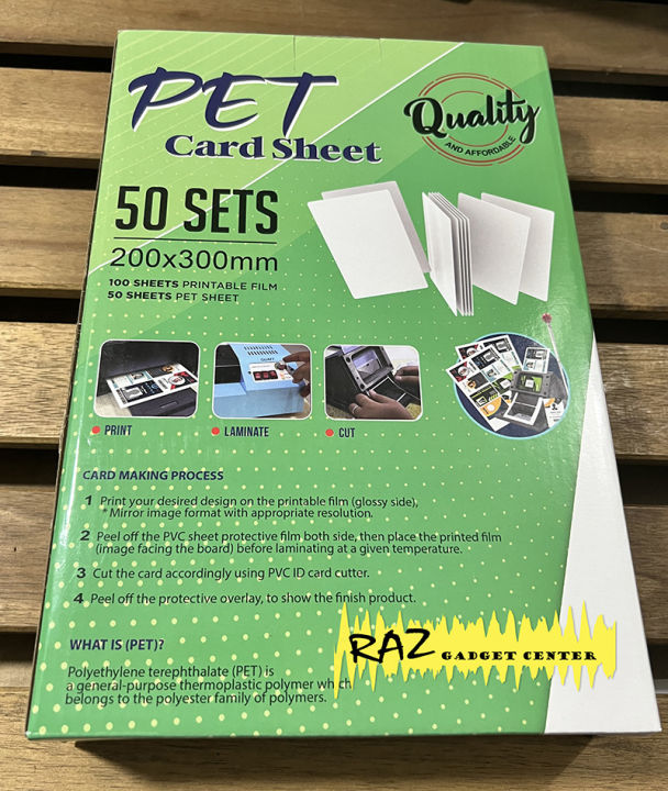 Quaff PET Film Sheets for ID Making A4 | Lazada PH