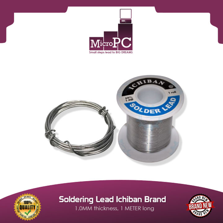 Soldering Lead Ichiban Brand, 1.0MM thickness, 1 METER long | Lazada PH