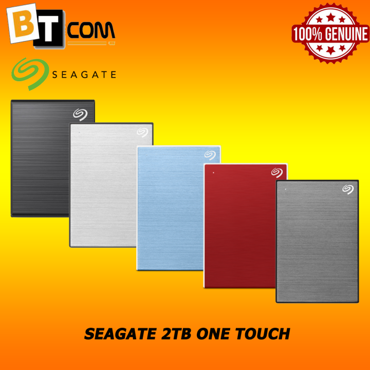 Seagate 2TB One Touch With Password Portable External Hard Drive ...